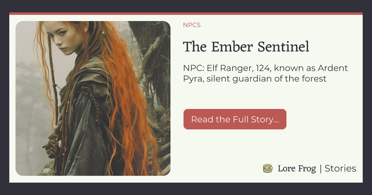 The Ember Sentinel, a Story from Lore Frog